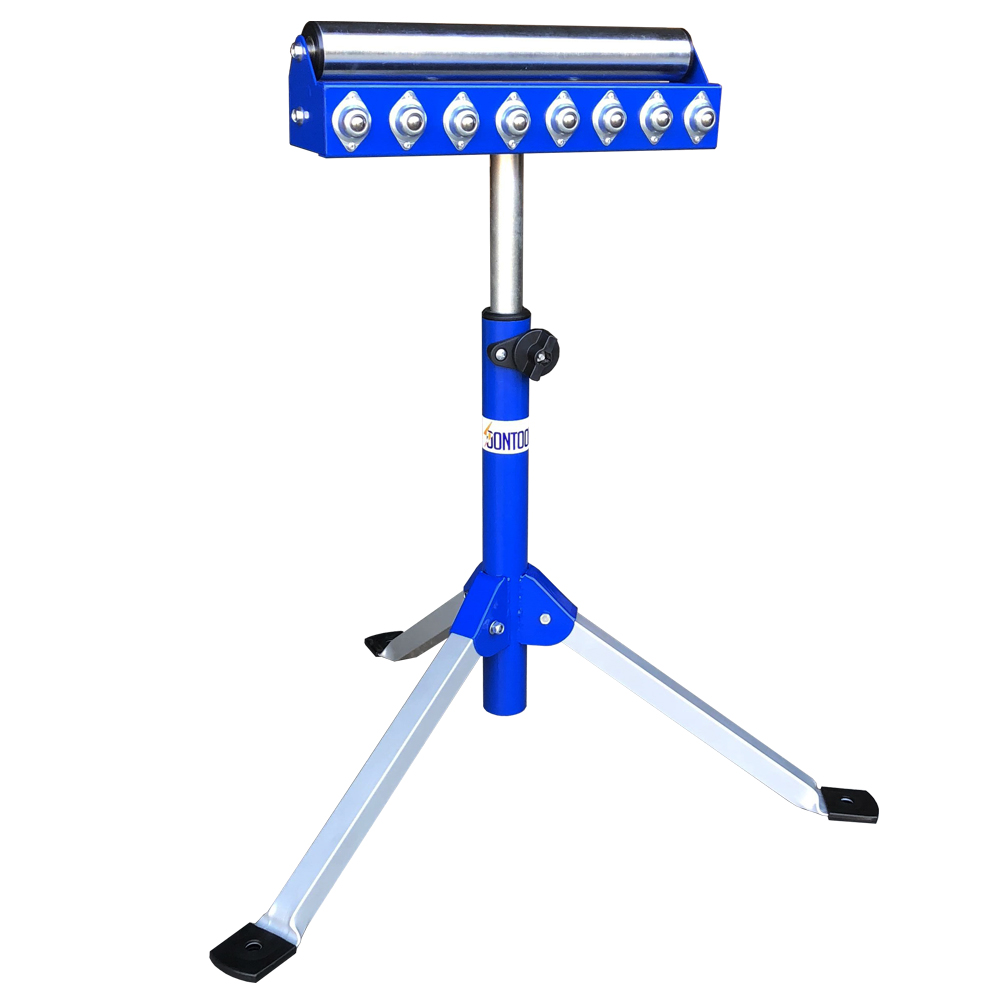 Workshop For Wood HOMCOM Folding , Material Support Pedestal Roller Stand